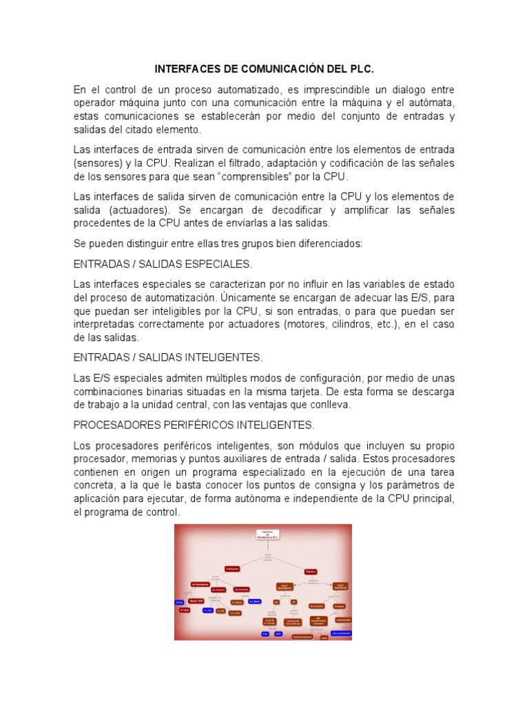 Interfaces de Comunicación Del PLC | PDF | Hardware de la computadora ...