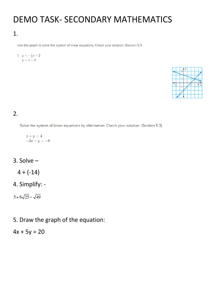 DEMO TASK-higher | PDF