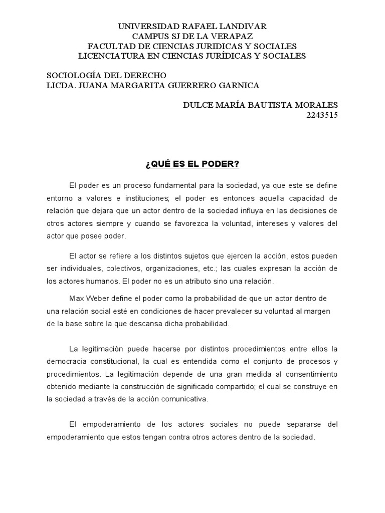 Qué Es El Poder | PDF | Institución | Sociología