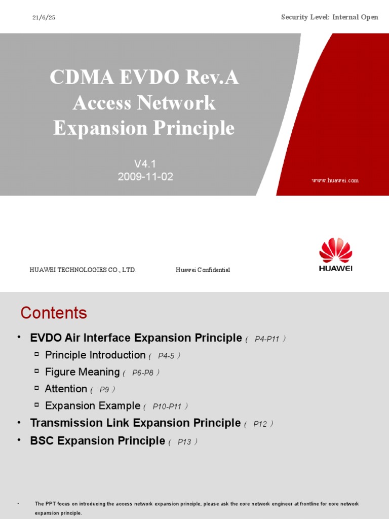 Cdma Evdo Rev.A Access Network Expansion Principle: Security Level ...