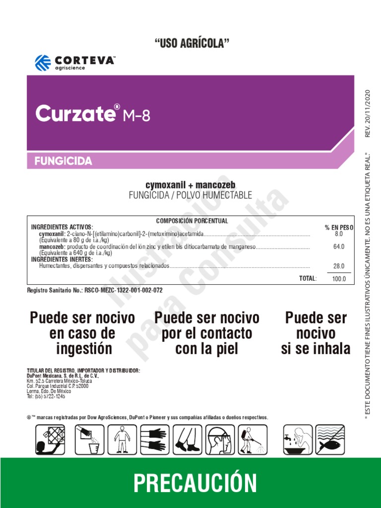 CURZATE M8 - ETIQUETA - WEB - MEXV2 - AutECL (2020-12-18) | PDF | Agua ...
