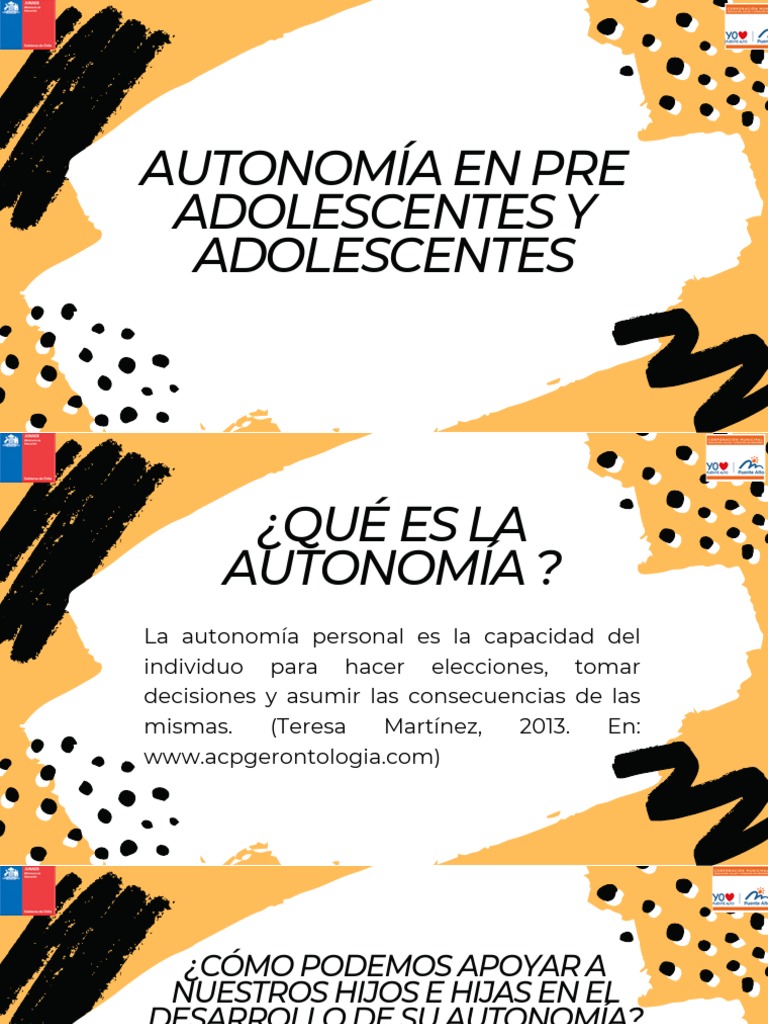 Autonomía en La Adolescencia. Estudiantes de II Ciclo Escuela Andes Del ...