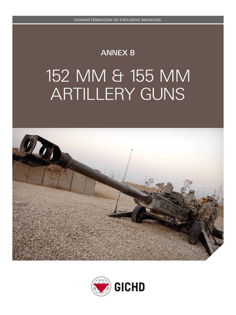 152 MM and 155 Artıllery Guns | PDF | Shell (Projectile) | Ammunition