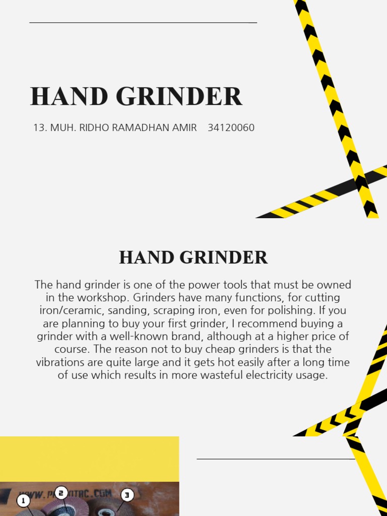 Hand Grinder | PDF | Grinding (Abrasive Cutting) | Mill (Grinding)