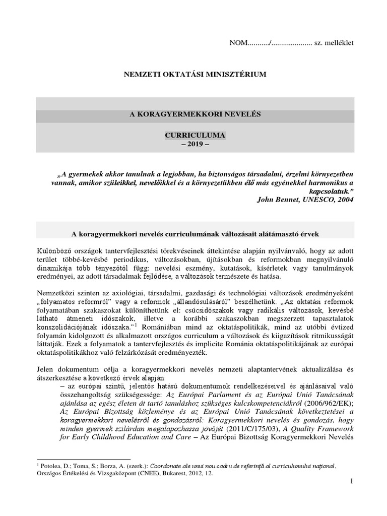 Ovodai Curriculum 2019 | PDF