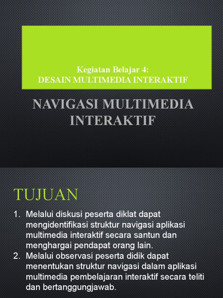 Struktur Navigasi Multimedia Interaktif | PDF