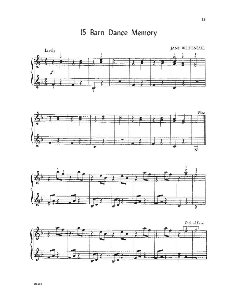 Barn Dance Memory | PDF