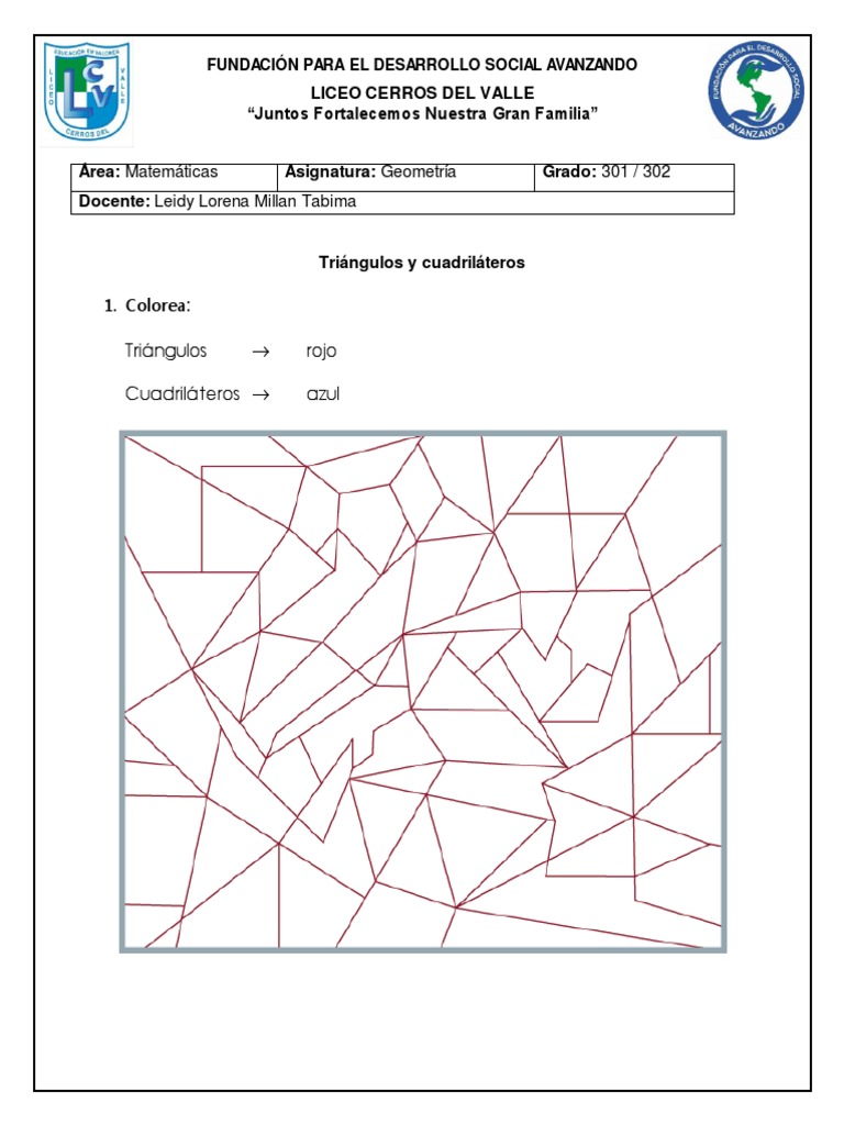 Taller Cuadriláteros y Triángulos | PDF