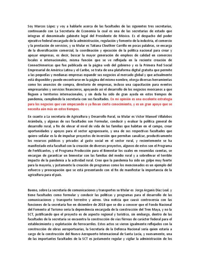 Discurs I To | PDF | México | Empresas