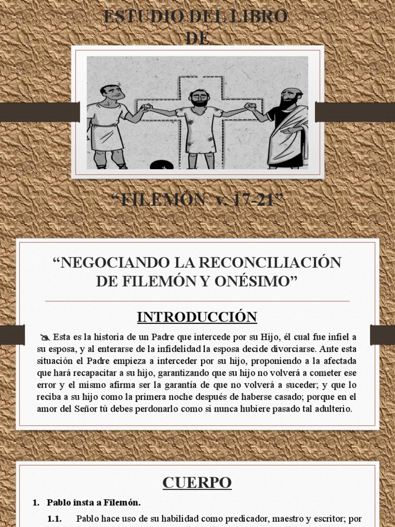 Mensaje Sobre El Libro de Filemon | PDF | Pablo el apóstol | Perdón