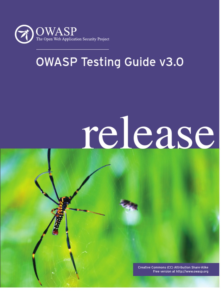 Owasp Testing Guide v3.0 | Information Security | Software Testing