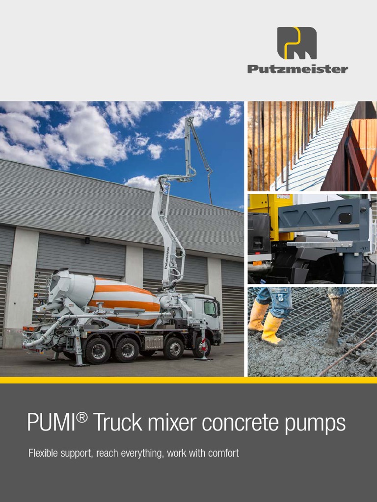 Pumi Truck Mixer Concrete Pumps: Flexible Support, Reach Everything ...