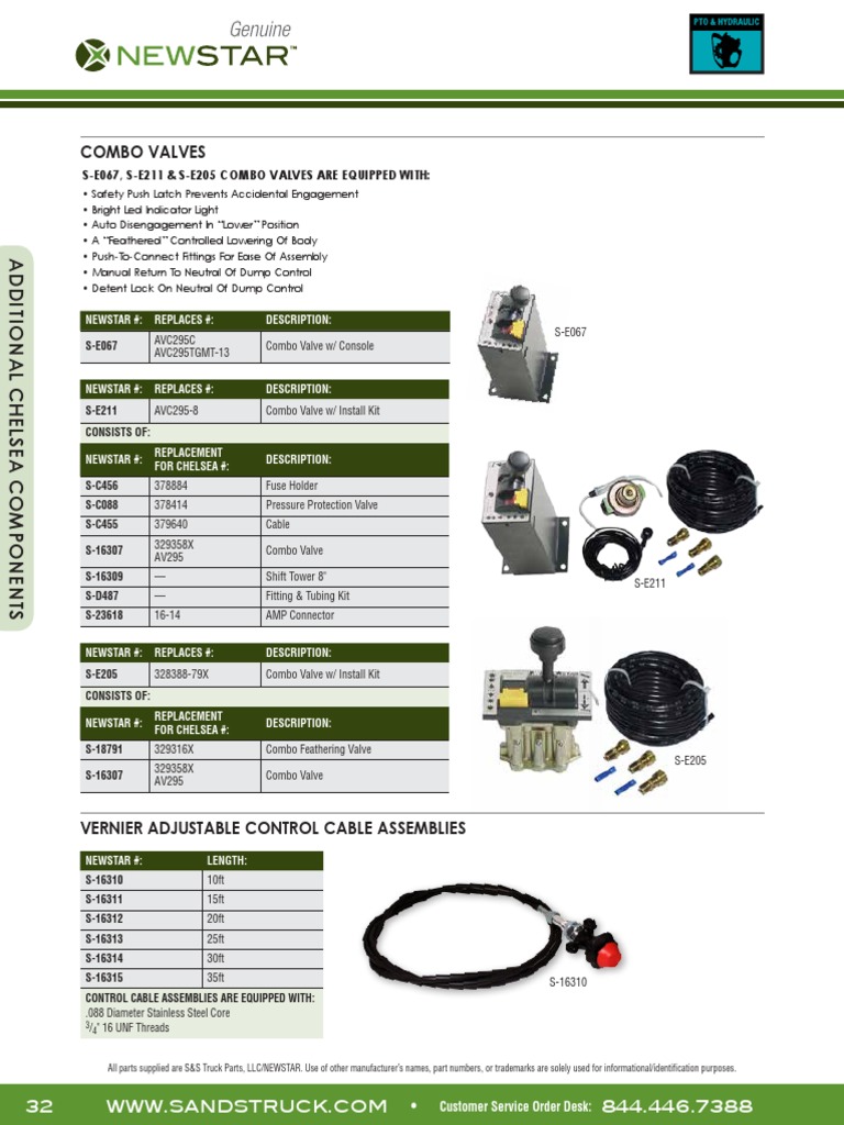 Combo Valves: S-E067, S-E211 & S-E205 Combo Valves Are Equipped With ...