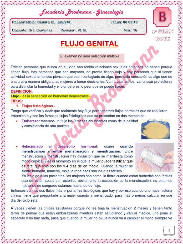 Tipos de Flujo Vaginal y su Significado | PDF | Menstruación | Vagina