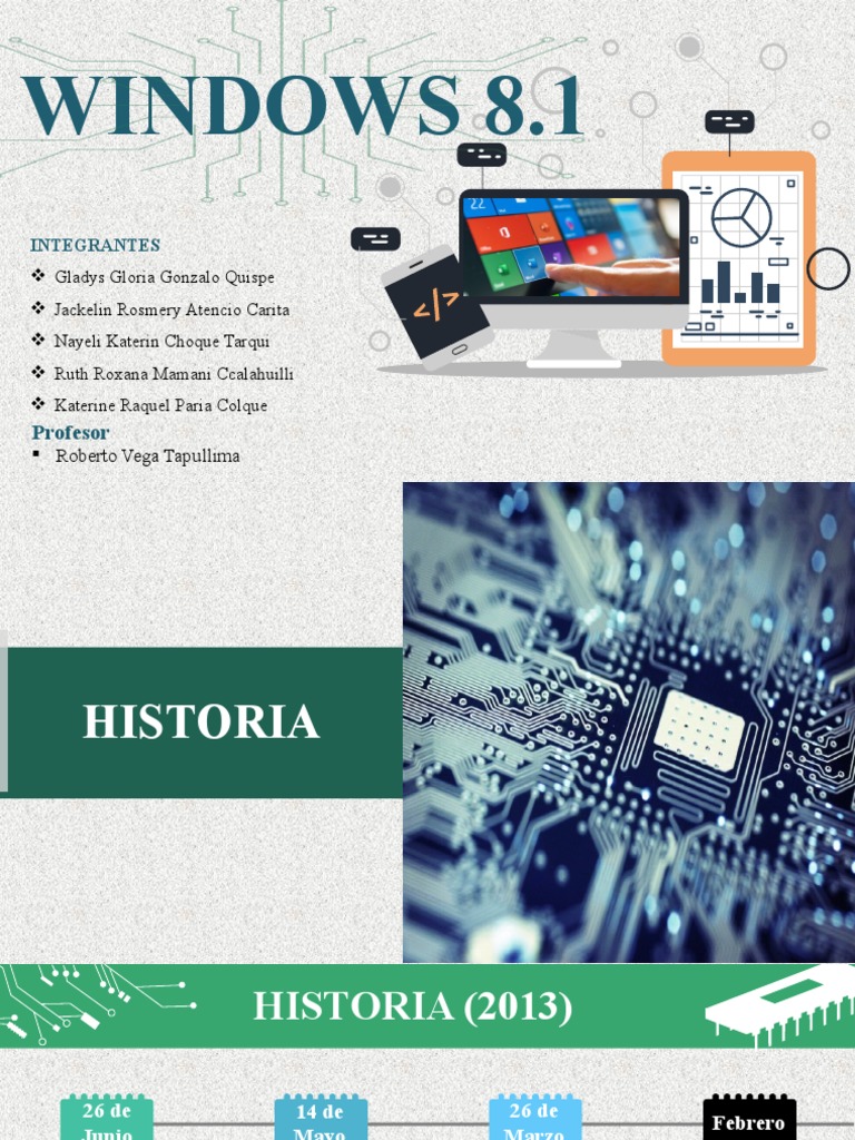 Historia y Características de Windows 8.1 | PDF | Windows 8 | Windows 8.1