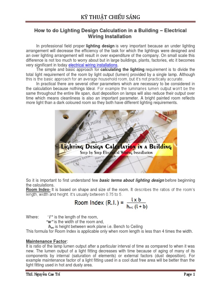 How To Do Lighting Design Calculation in A Building | PDF | Lighting ...