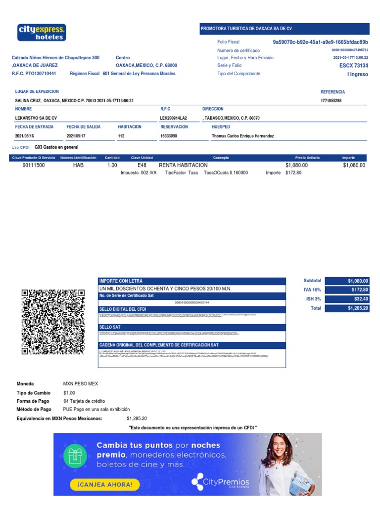 HAB 1.00 E48 Renta Habitacion $1,080.00 $1,080.00 | PDF | Comercio ...