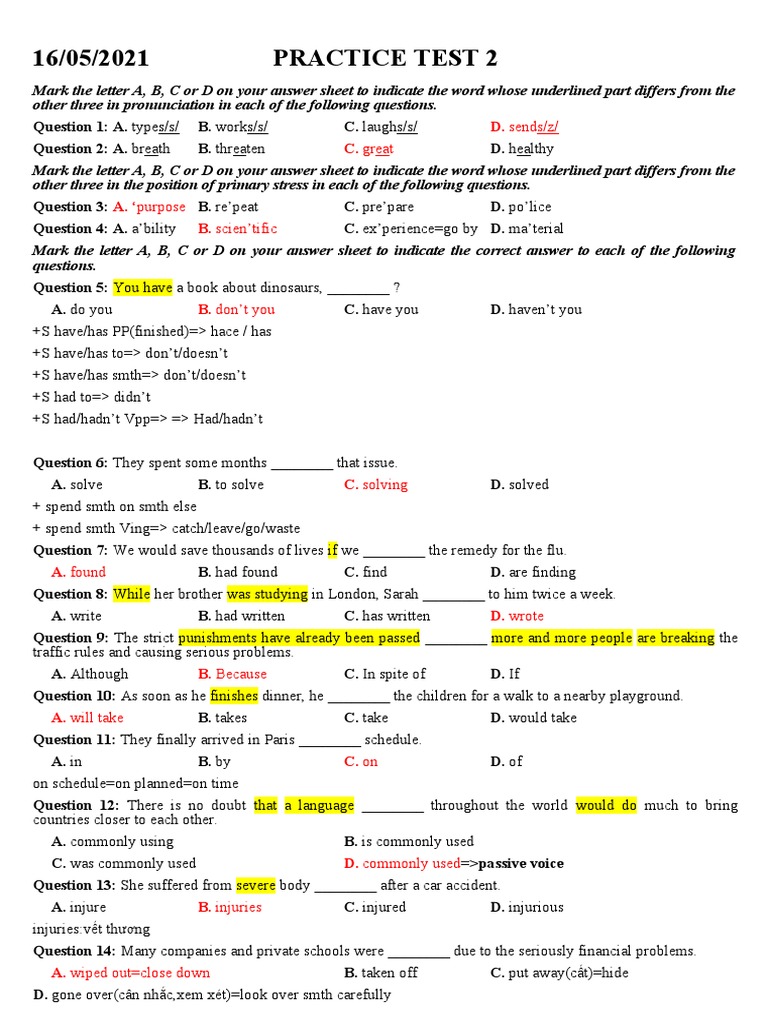 Practice Test 2 | PDF | Indigenous Peoples Of The Americas | Globalization