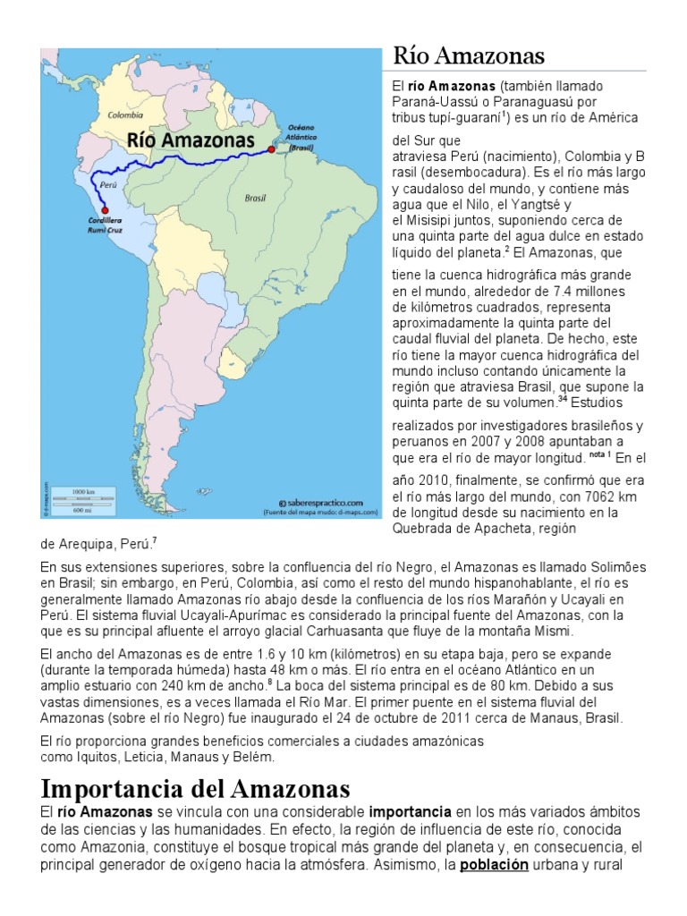 Río Amazonas | PDF | río Amazonas | Río