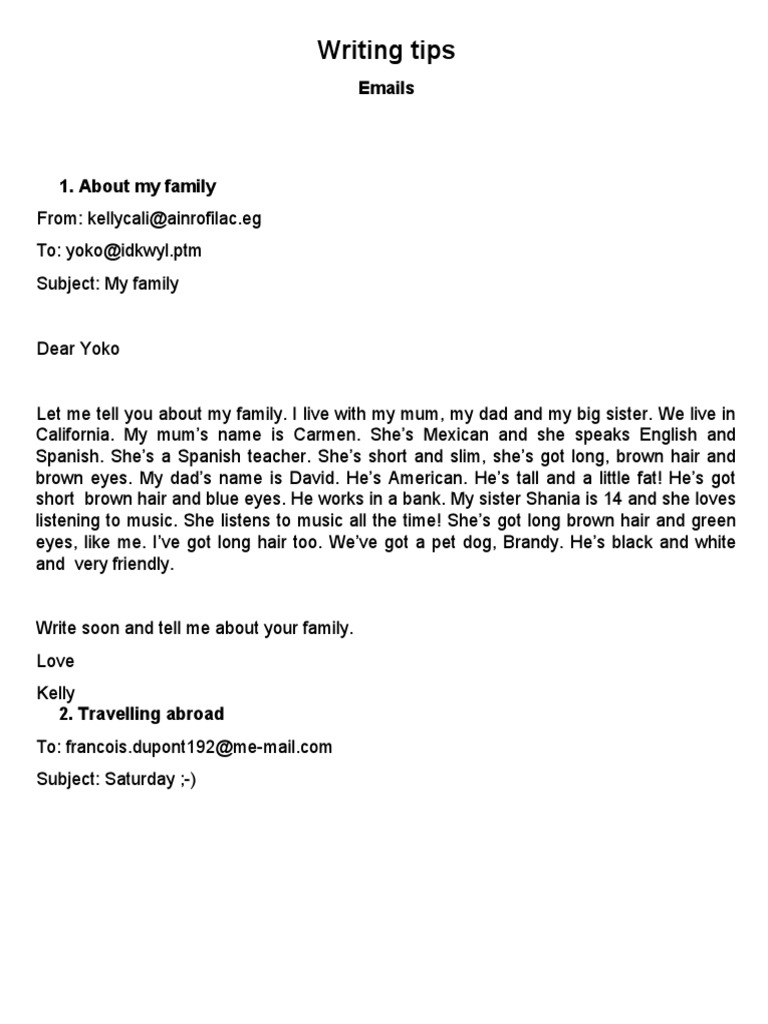 Writing Tips: Emails | PDF | English Language | Vocabulary