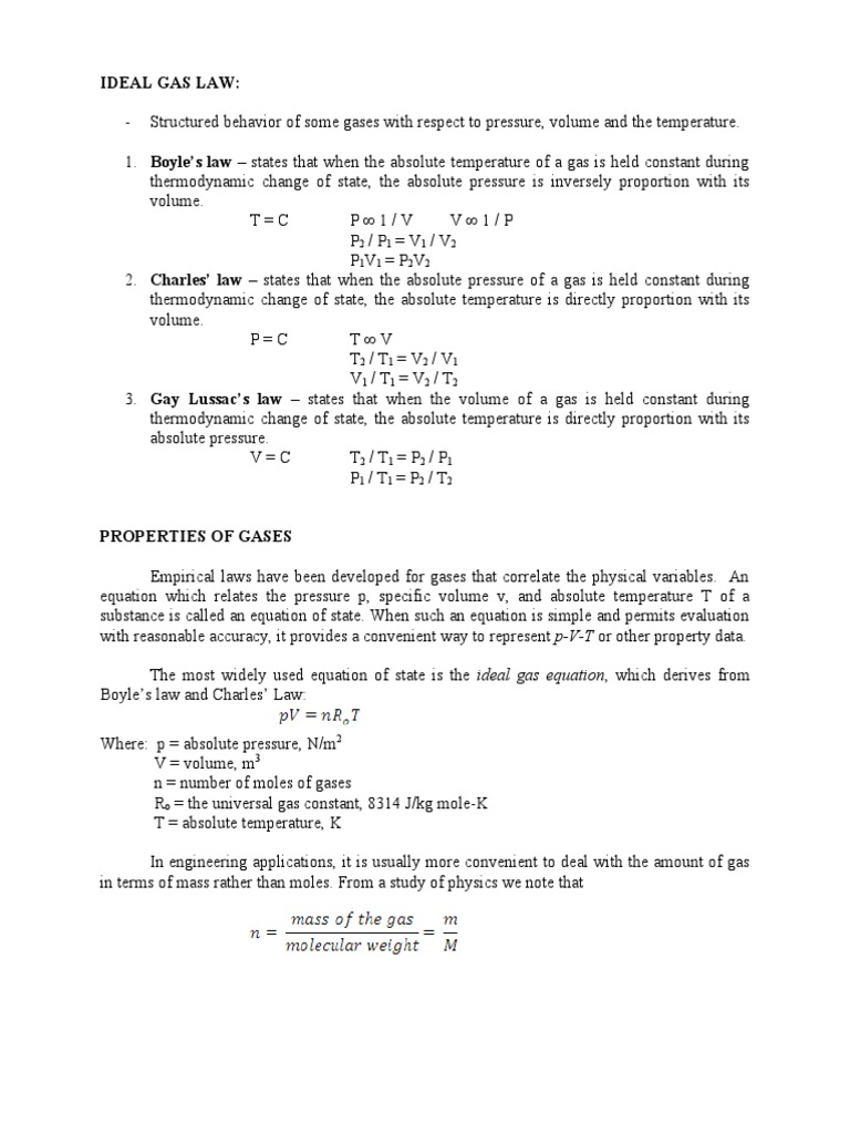 Ideal Gas Law (Part 4) | PDF | Gases | Temperature