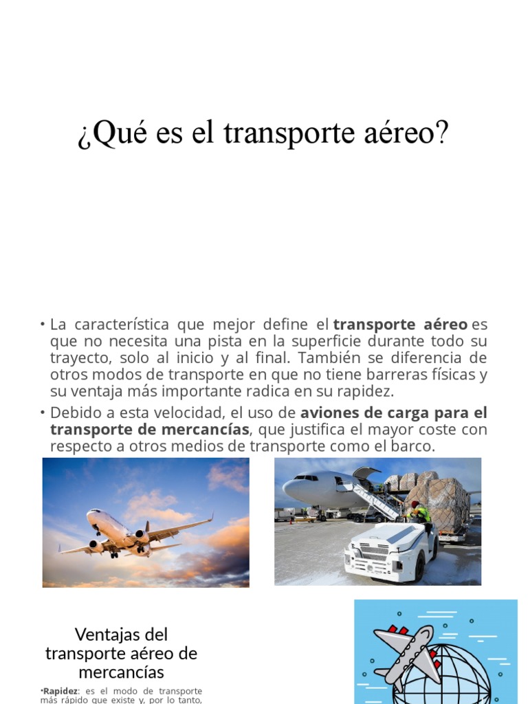 Ventajas y desventajas del transporte aéreo | PDF