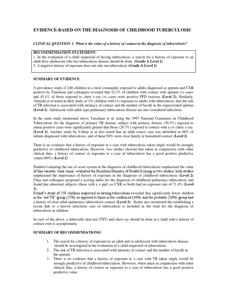 TB CPG (PPS) | PDF | Tuberculosis | Diseases And Disorders