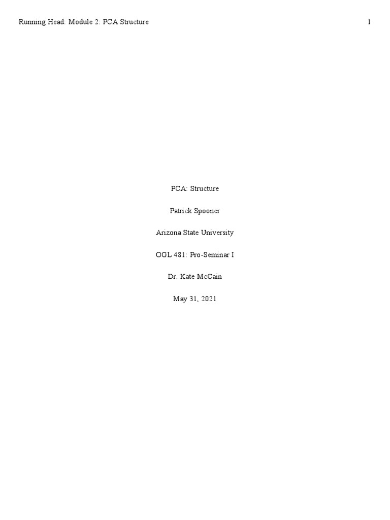 Module 2 Pca - Structure | Download Free PDF | Economies | Business