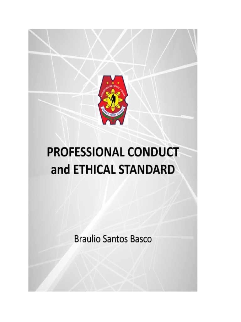 Module 2 - Professional Conduct Ethical Standards | PDF | Police ...
