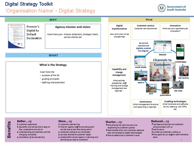 Organisation Name' - Digital Strategy: Premier's Digital by Default ...