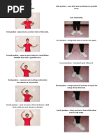The Five Fundamental Dance Positions of Arms and Feet | PDF | Foot | Dances