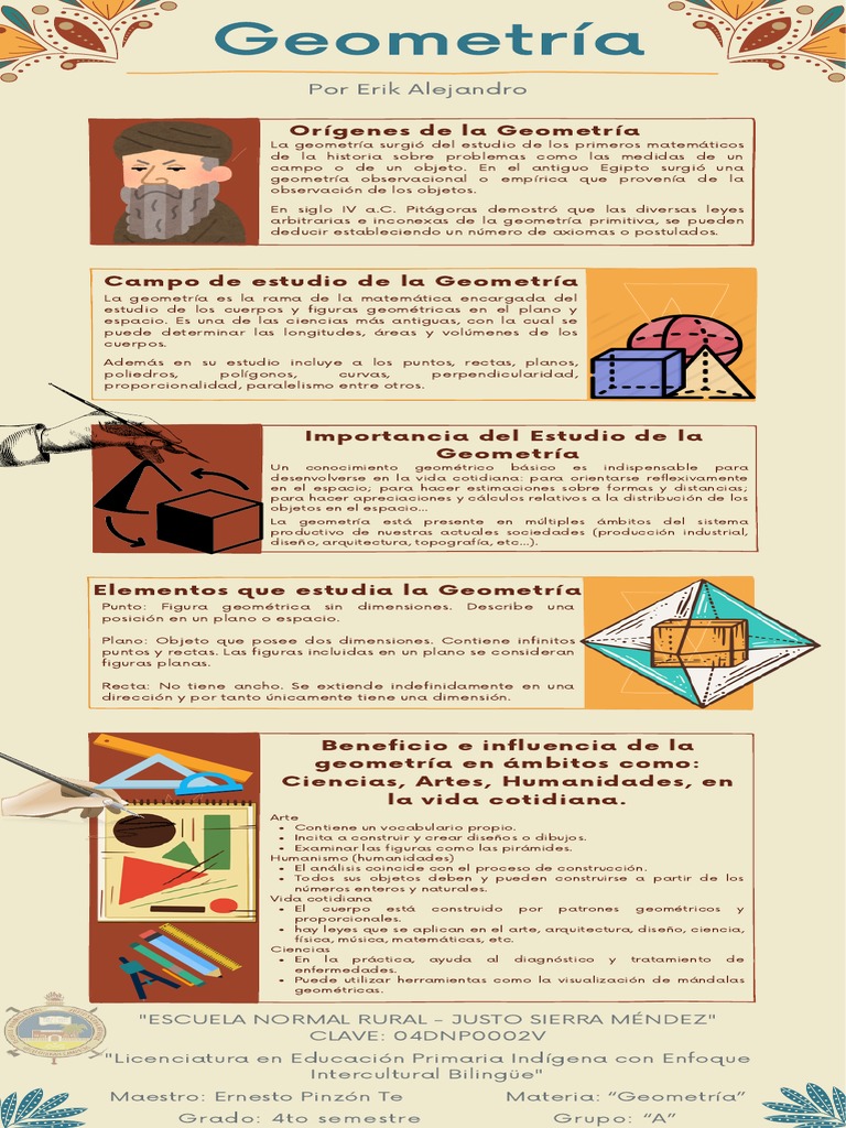 Orígenes de La Geometría | PDF | Geometría | Espacio