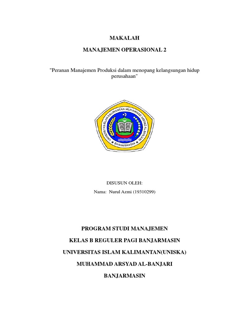 Makalah Manop | PDF