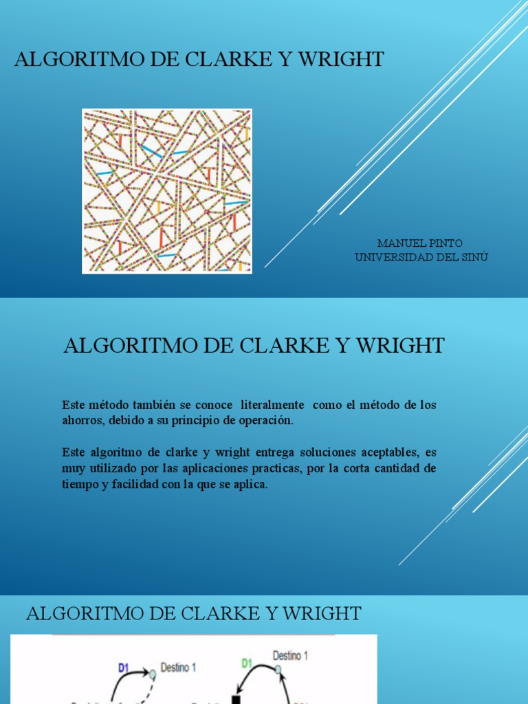 Algoritmo de Clarke y Wright - Manuel Pin | PDF
