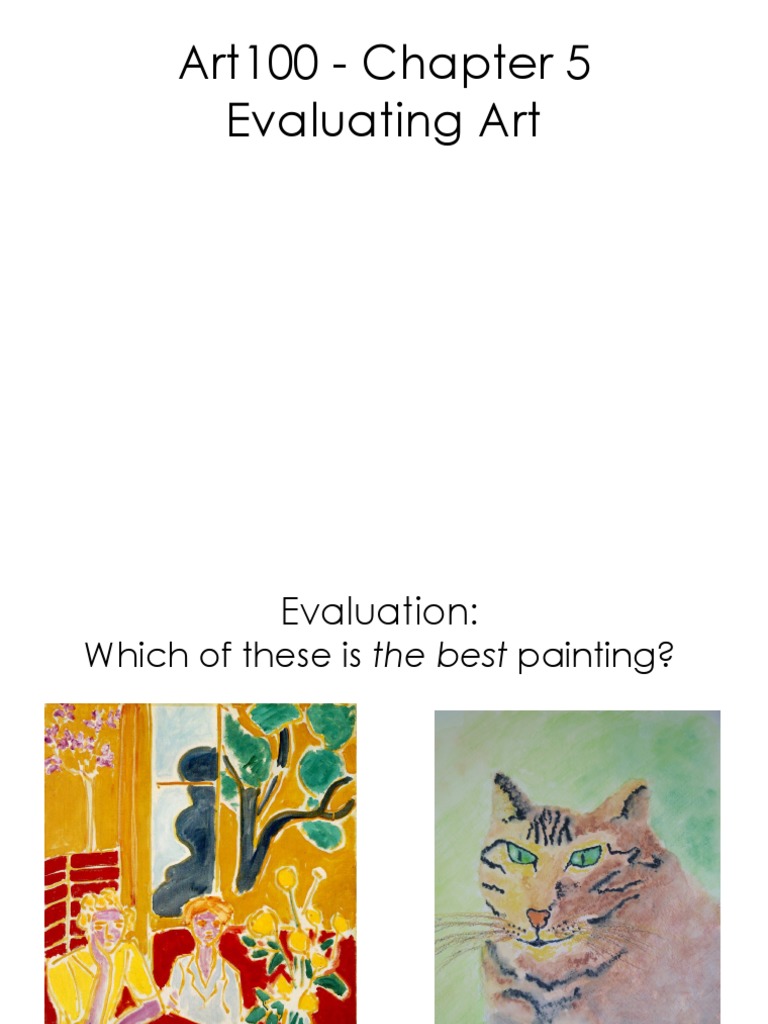 5 Evaluating Art - CH. 5 | PDF | Perspective (Graphical) | Paintings
