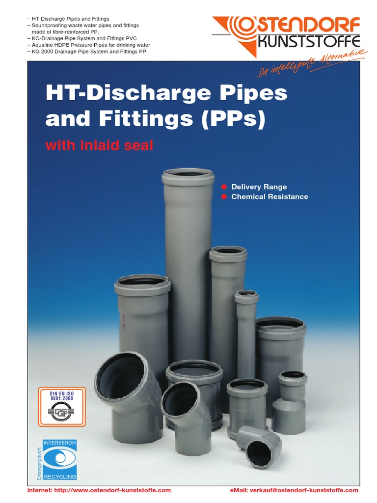 Ht-Discharge Pipes and Fittings (PPS) : Kunststoffe | PDF | Pipe (Fluid ...
