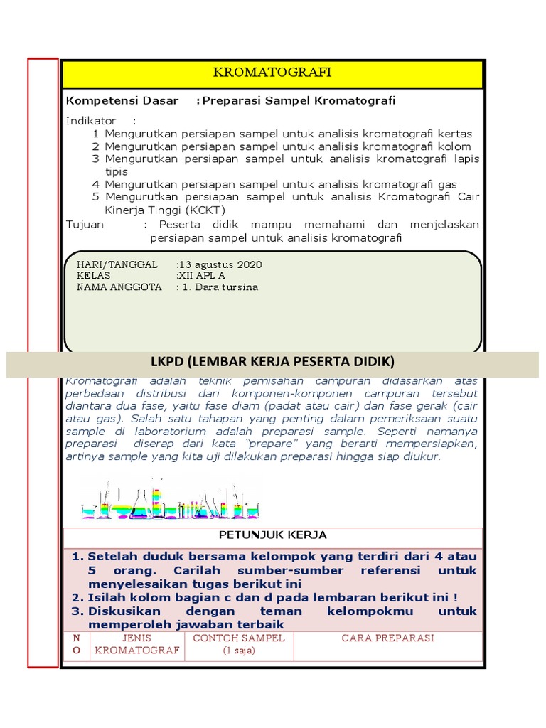 LKPD Kimia Analisis | PDF