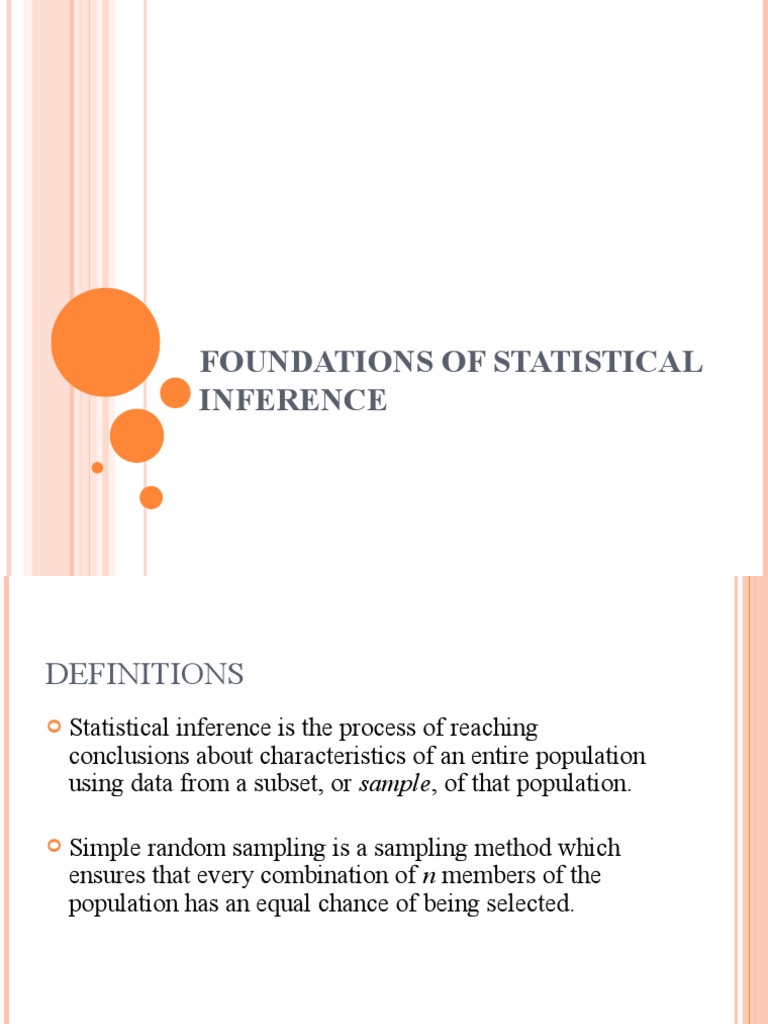 Foundations of Statistical Inference | PDF | P Value | Errors And Residuals
