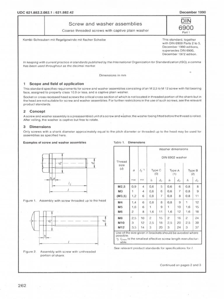 DIN 6900 - SEM Screw Assy | PDF
