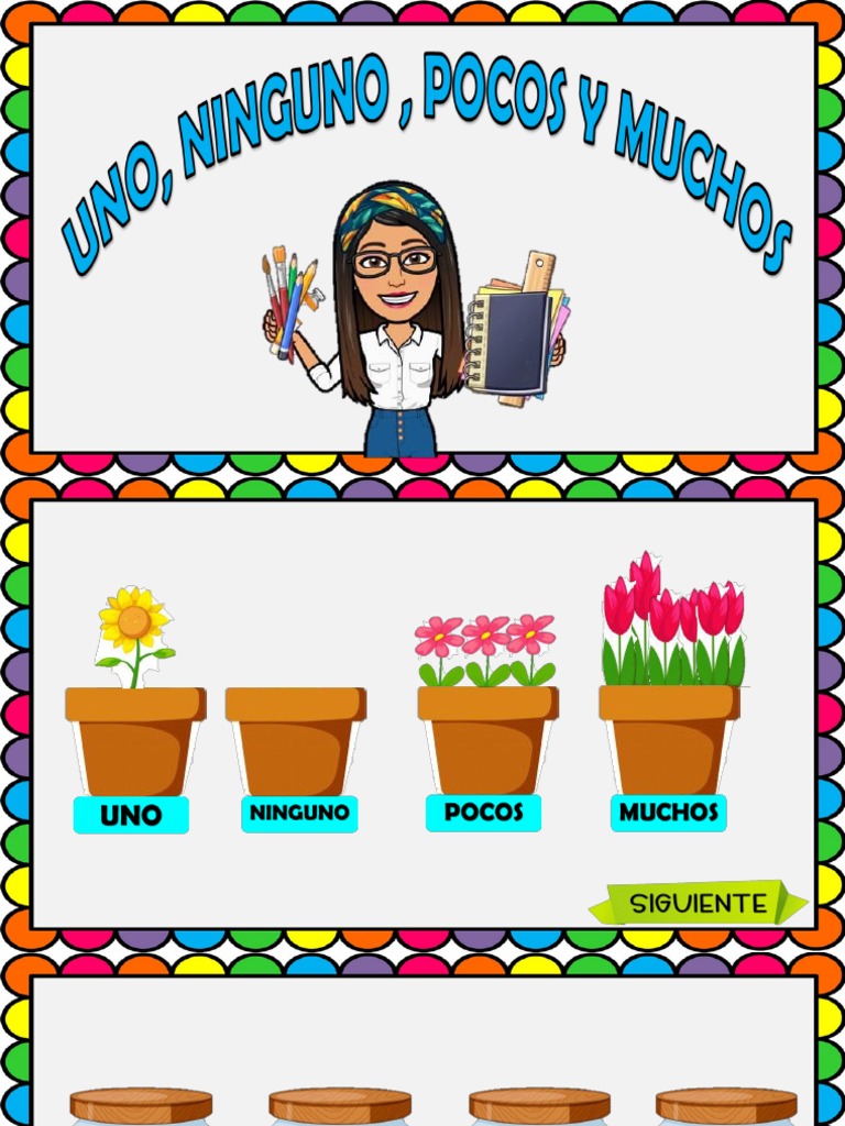 Uno, Ninguno, Pocos y Muchos. | PDF