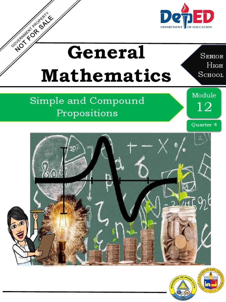 General Mathematics: Simple and Compound Propositions | PDF | If And ...