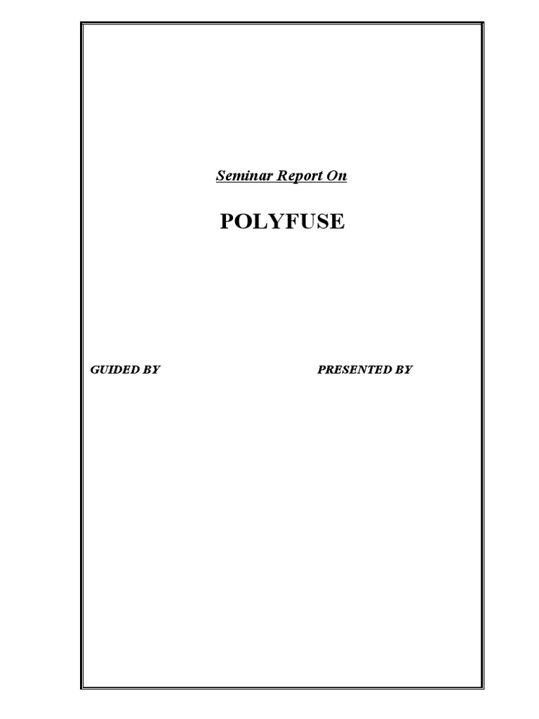 Understanding Polyfuses in Circuit Protection | PDF | Fuse (Electrical ...