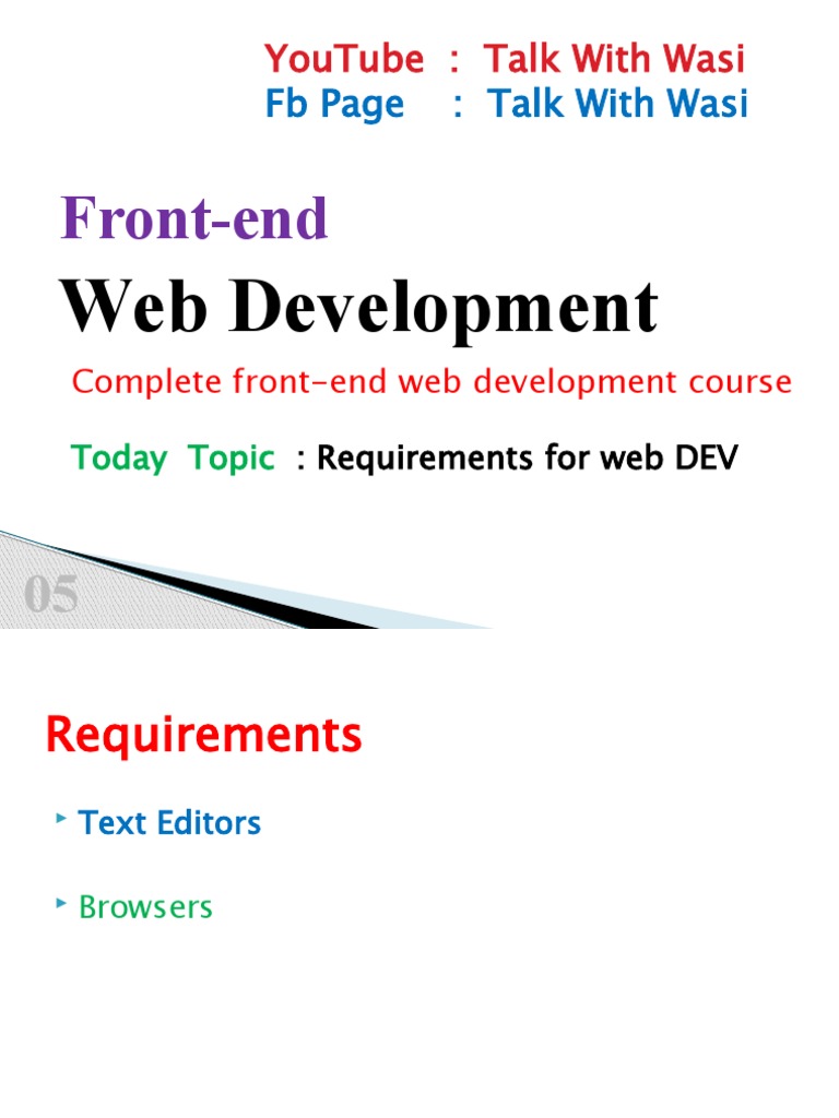 Front-End Web Development Essentials | PDF | Computers
