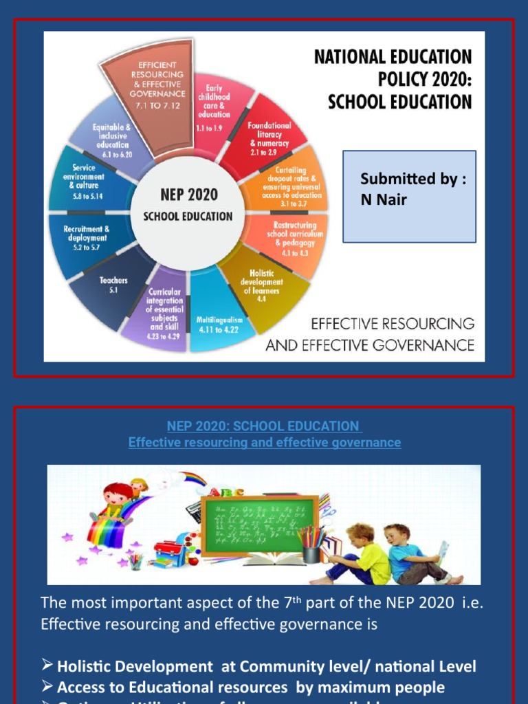 NEP 2020: Enhancing School Complexes | PDF | Schools | Governance