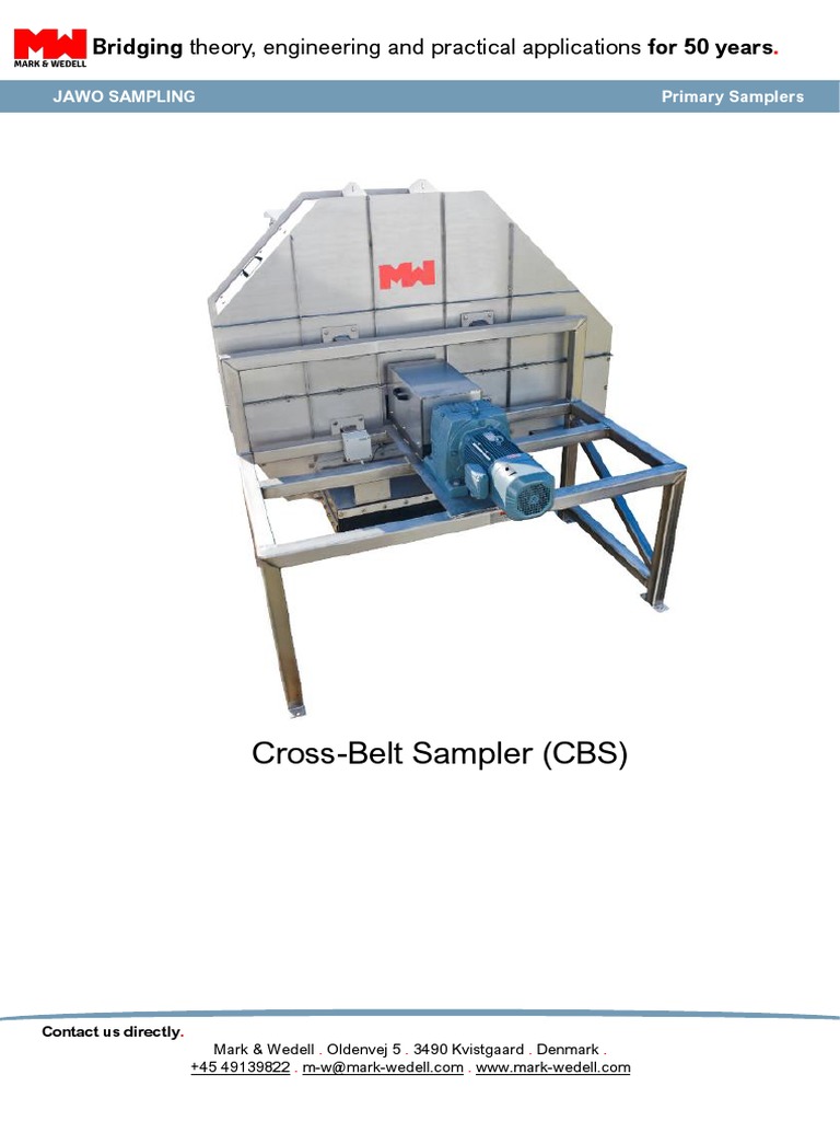 Cross Belt Sampler MW Brochure 1 | PDF | Belt (Mechanical) | Mechanical ...