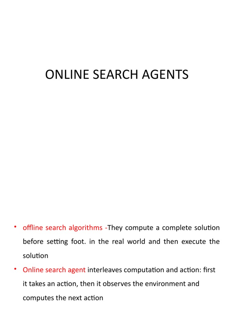 Online Search Agents | PDF