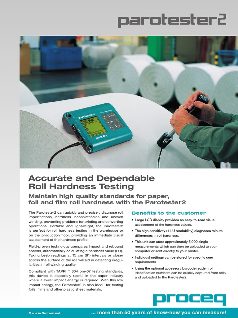 Accurate and Dependable Roll Hardness Testing | PDF | Hardness | Barcode