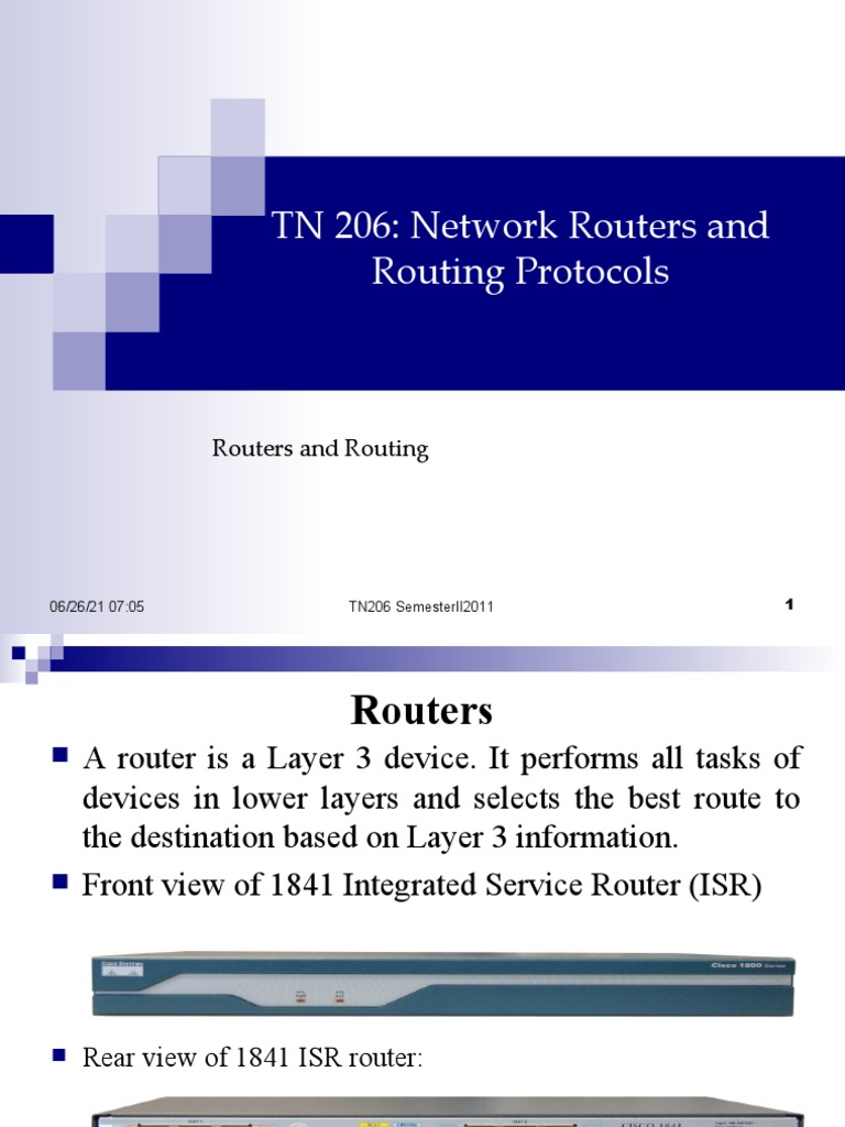 02:network Routers and Routing Protocols | PDF | Multiprotocol Label ...