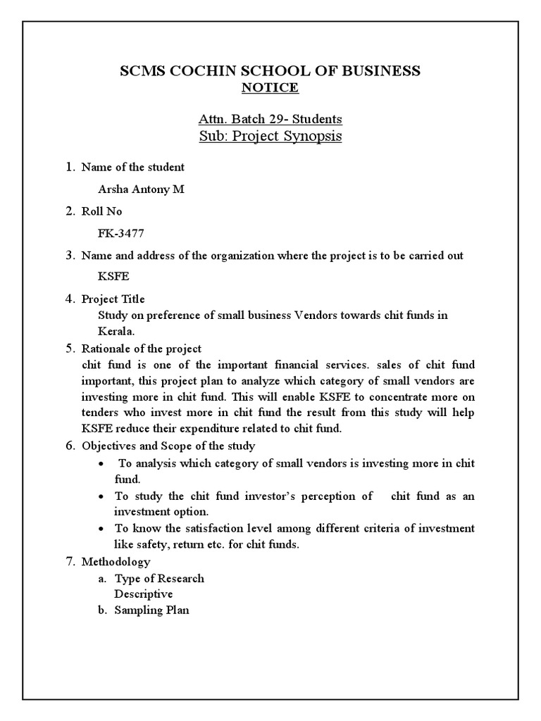 Chit Fund Preferences Study | PDF | Sampling (Statistics) | Student's T ...