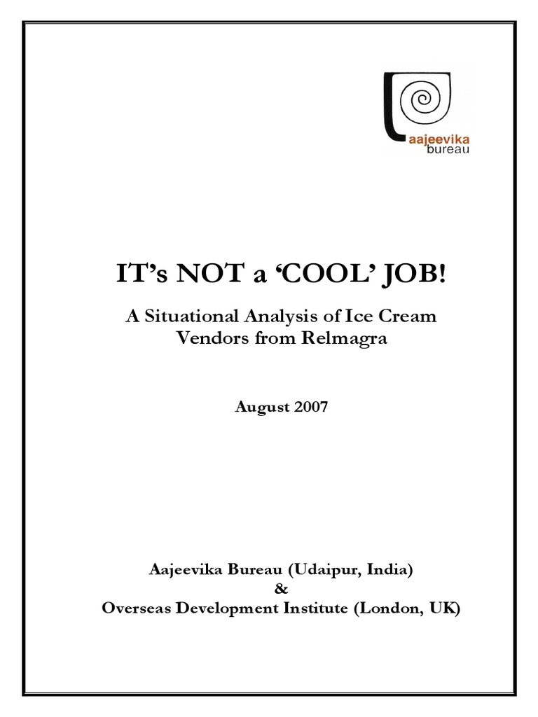 Migrant Ice Cream Vendors in Relmagra | PDF | Labour Economics | Human ...